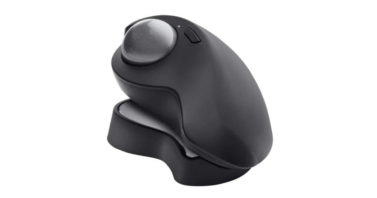 Logitech MX Ergo Wireless Trackball Mouse Adjustable Ergonomic Design ...