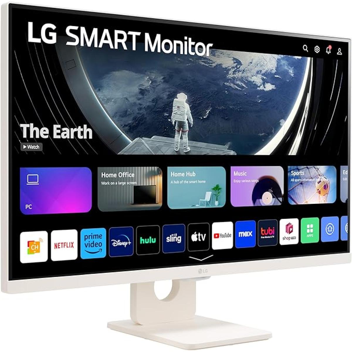 LG 32SR50F-W 32" FHD IPS MyView Smart Monitor with webOS and Built-in ...