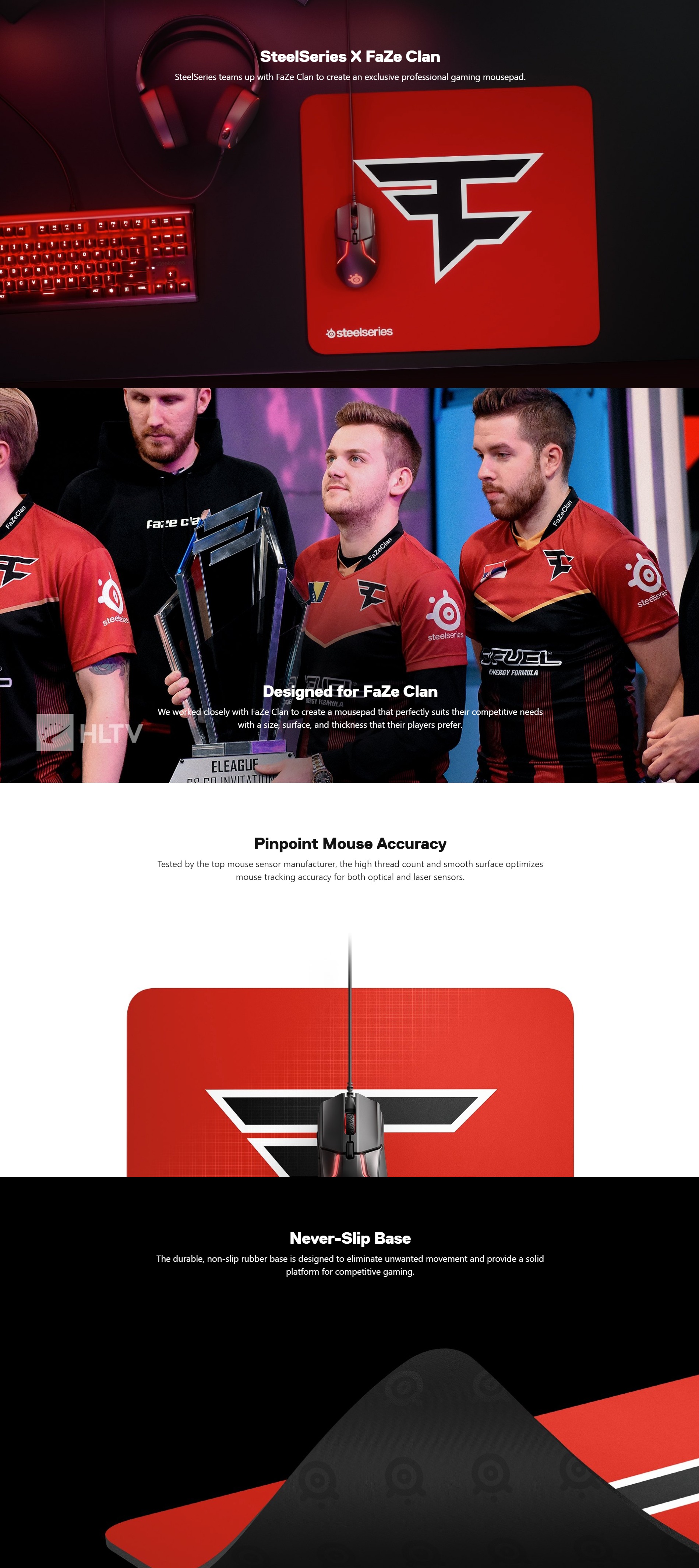 Steelseries Mouse Pad QcK FAZE CLAN | 63396 | Compu Jordan for Computers